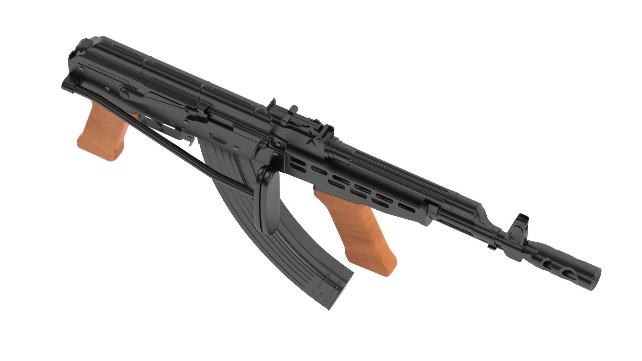 AMD-65 Assault Rifle 3D model | CGTrader