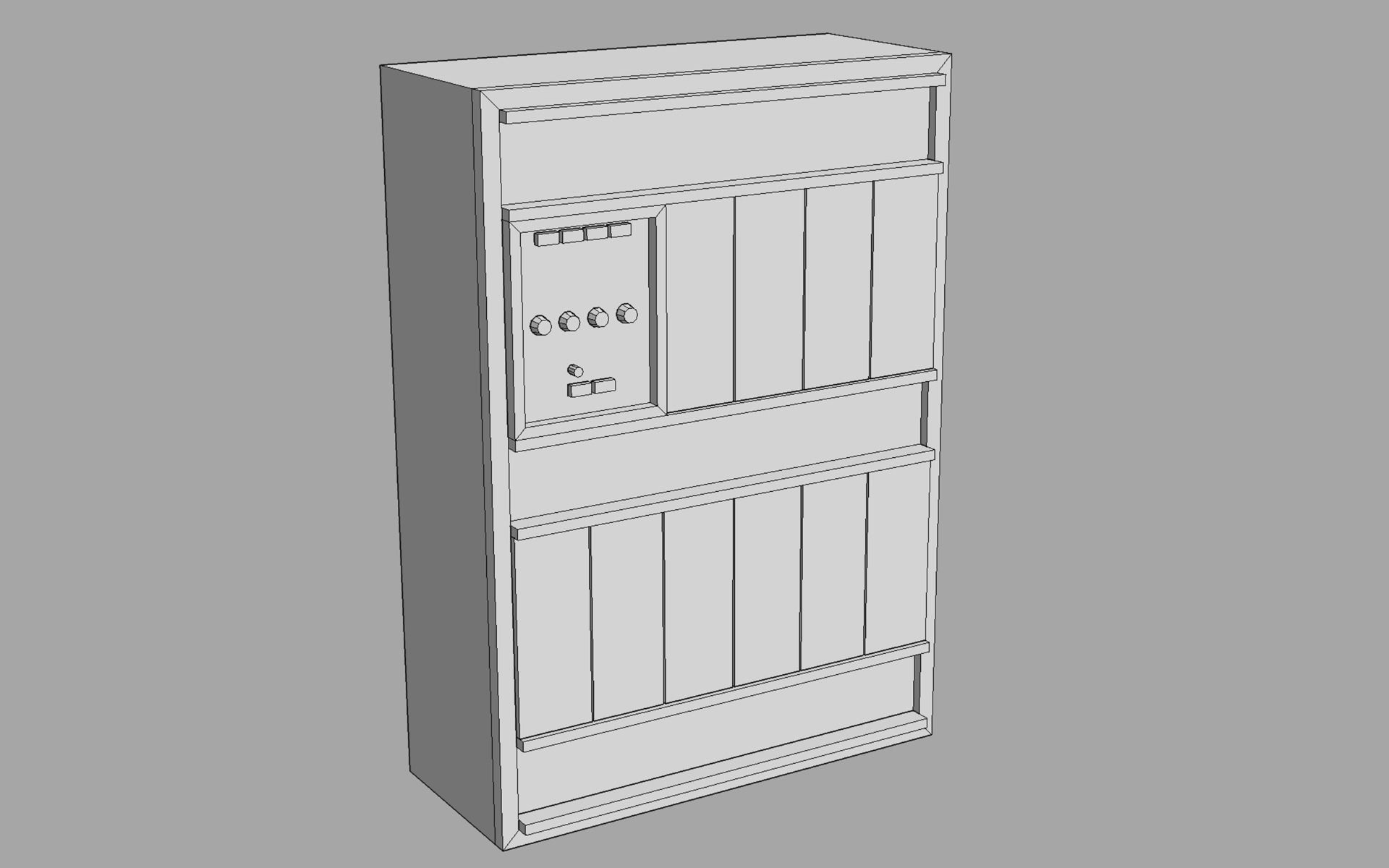 3D model Vintage Mainframe Computer VR / AR / low-poly | CGTrader