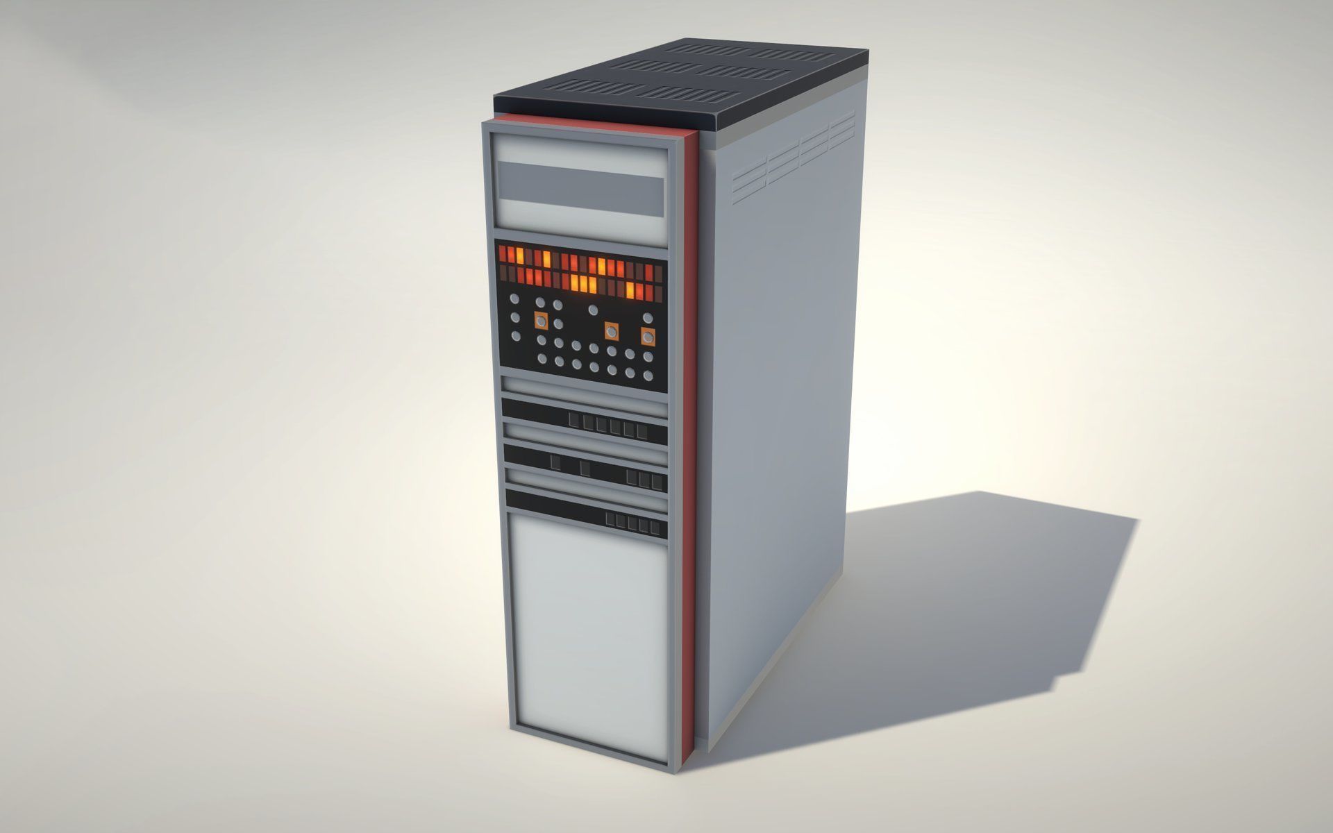 3D model Vintage Mainframe Computer - Electronic Data Processing VR ...