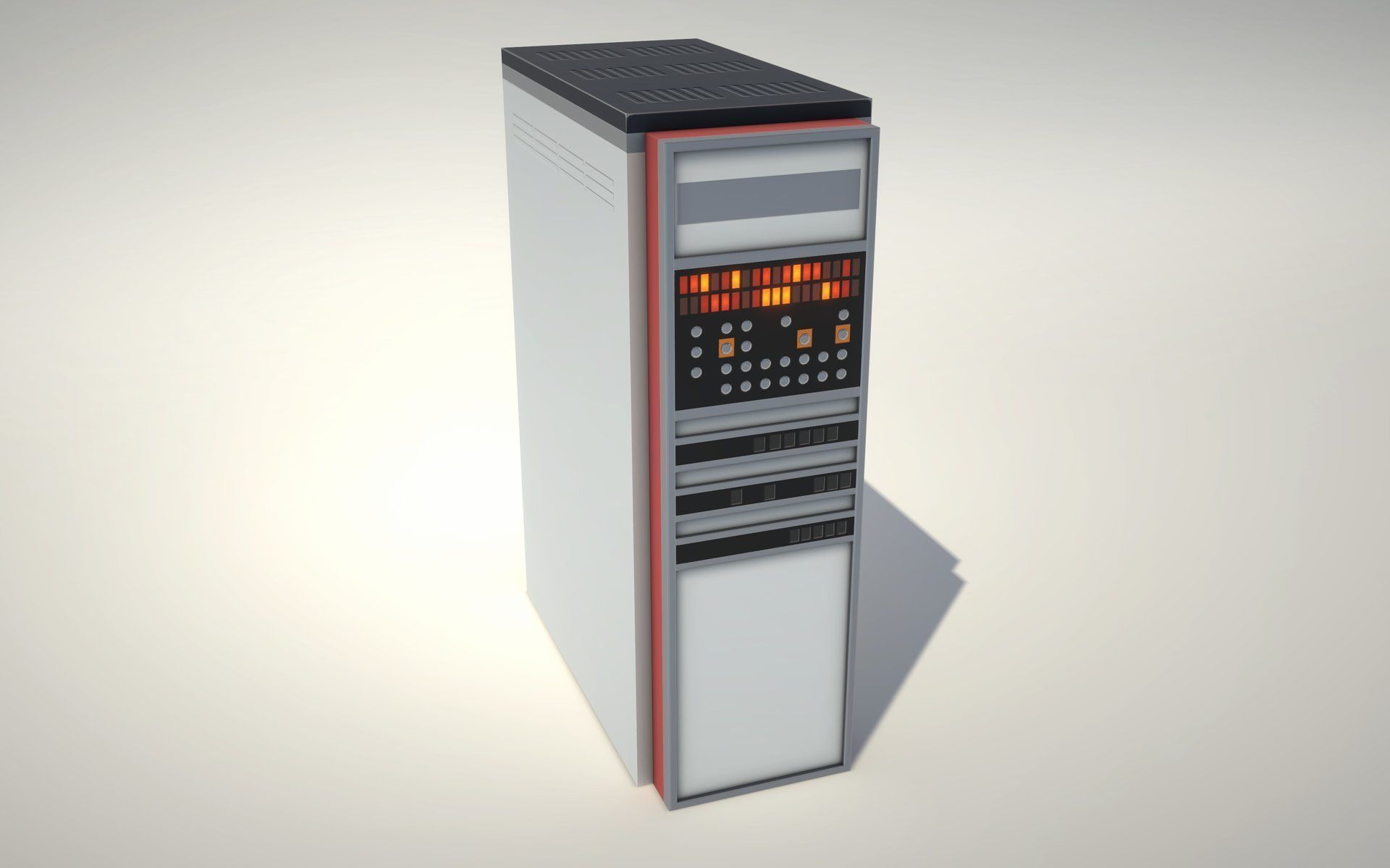 3D model Vintage Mainframe Computer - Electronic Data Processing VR ...