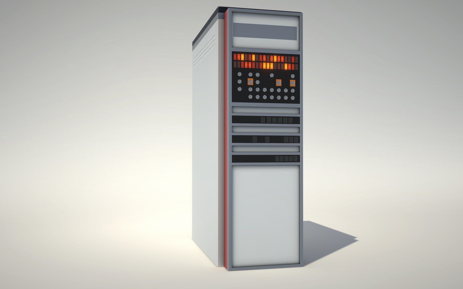 3D model Vintage Mainframe Computer - Electronic Data Processing VR ...