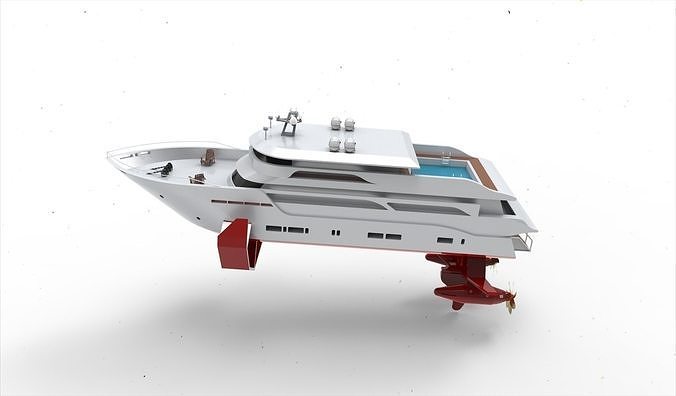 Hydrofoil Ship 3D model | CGTrader