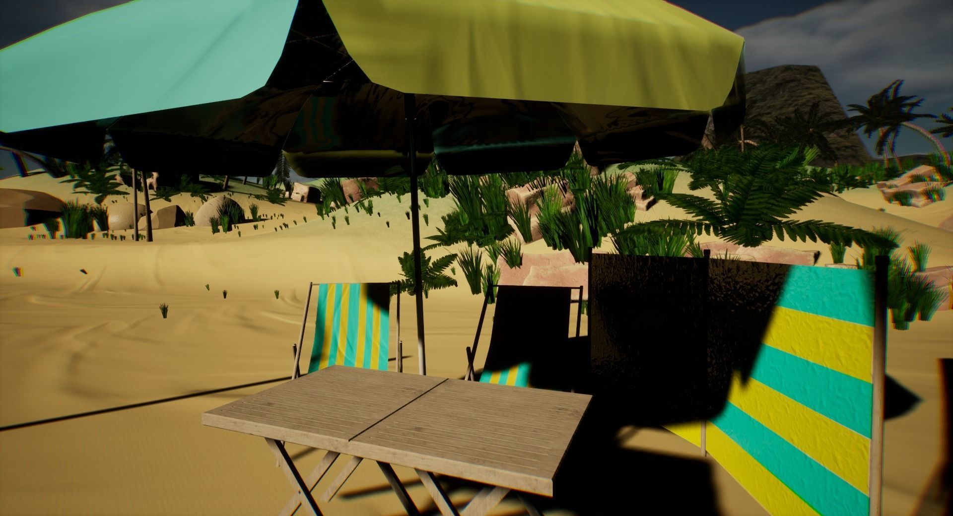 3D model Beach Asset Pack VR / AR / low-poly | CGTrader