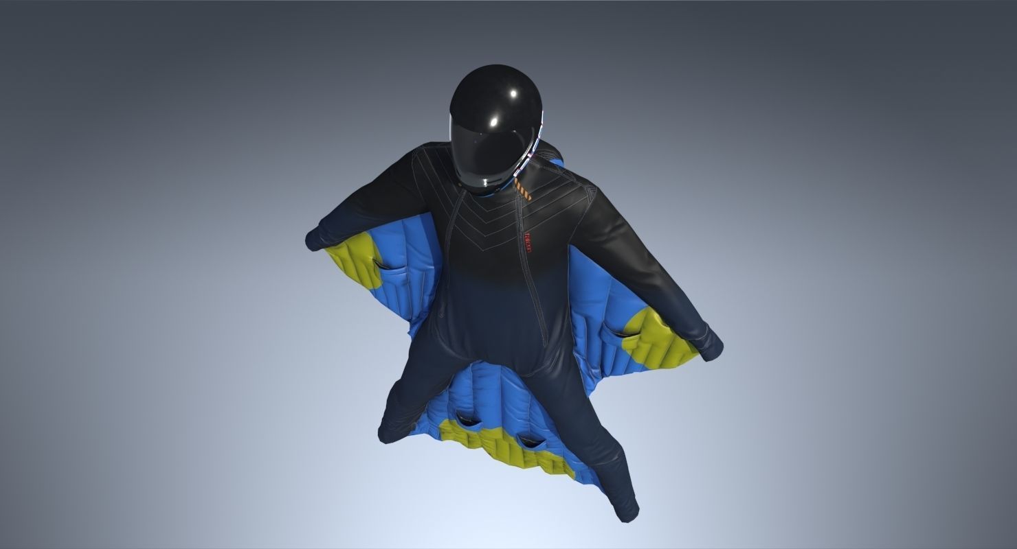 3D model Wingsuit Skydiving PBR VR / AR / low-poly | CGTrader