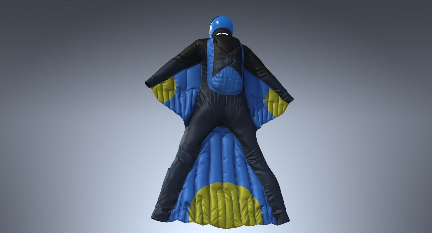 3D model Wingsuit Skydiving PBR VR / AR / low-poly | CGTrader