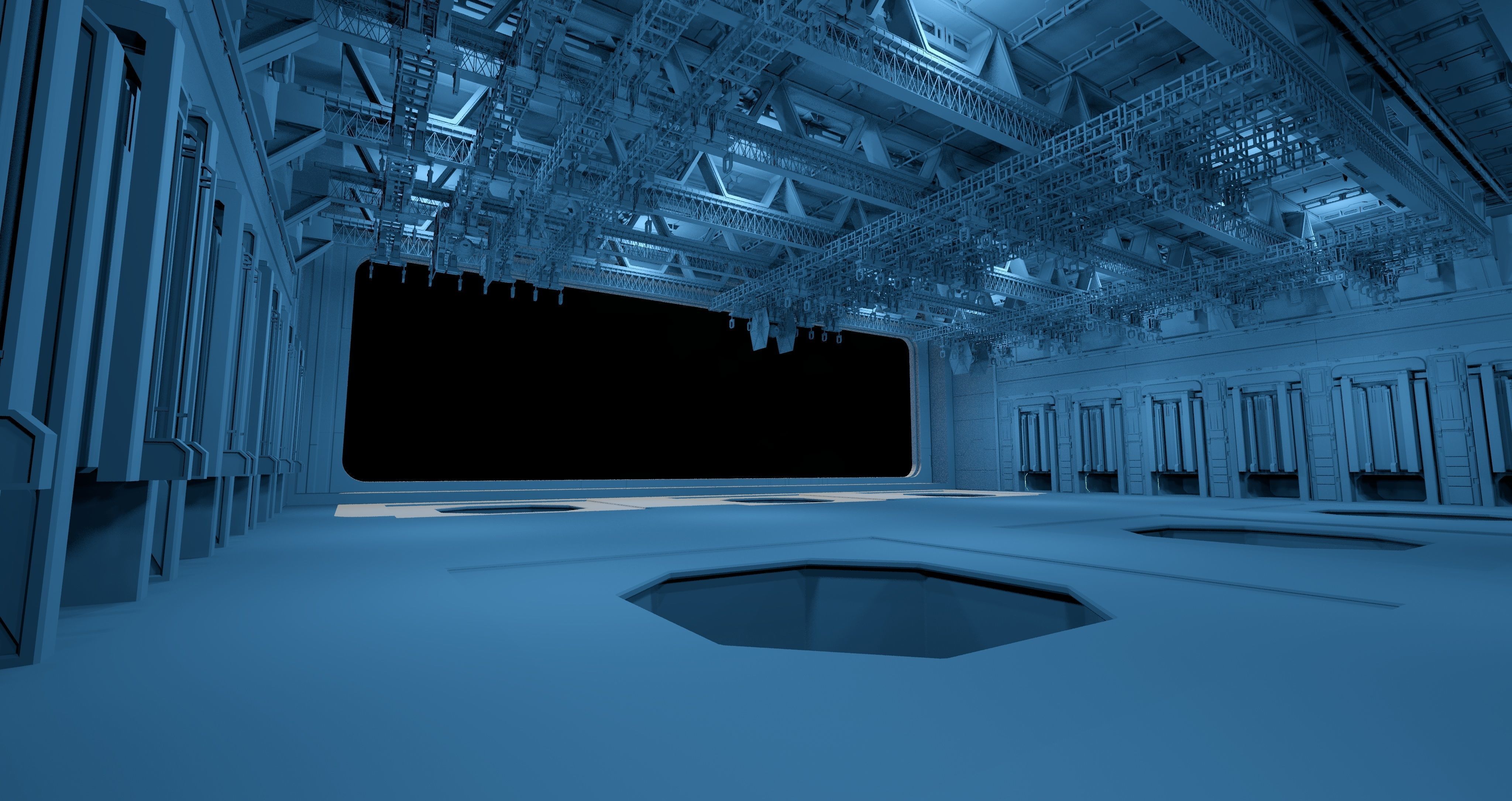 Star Wars Destroyer Hangar free 3D model | CGTrader