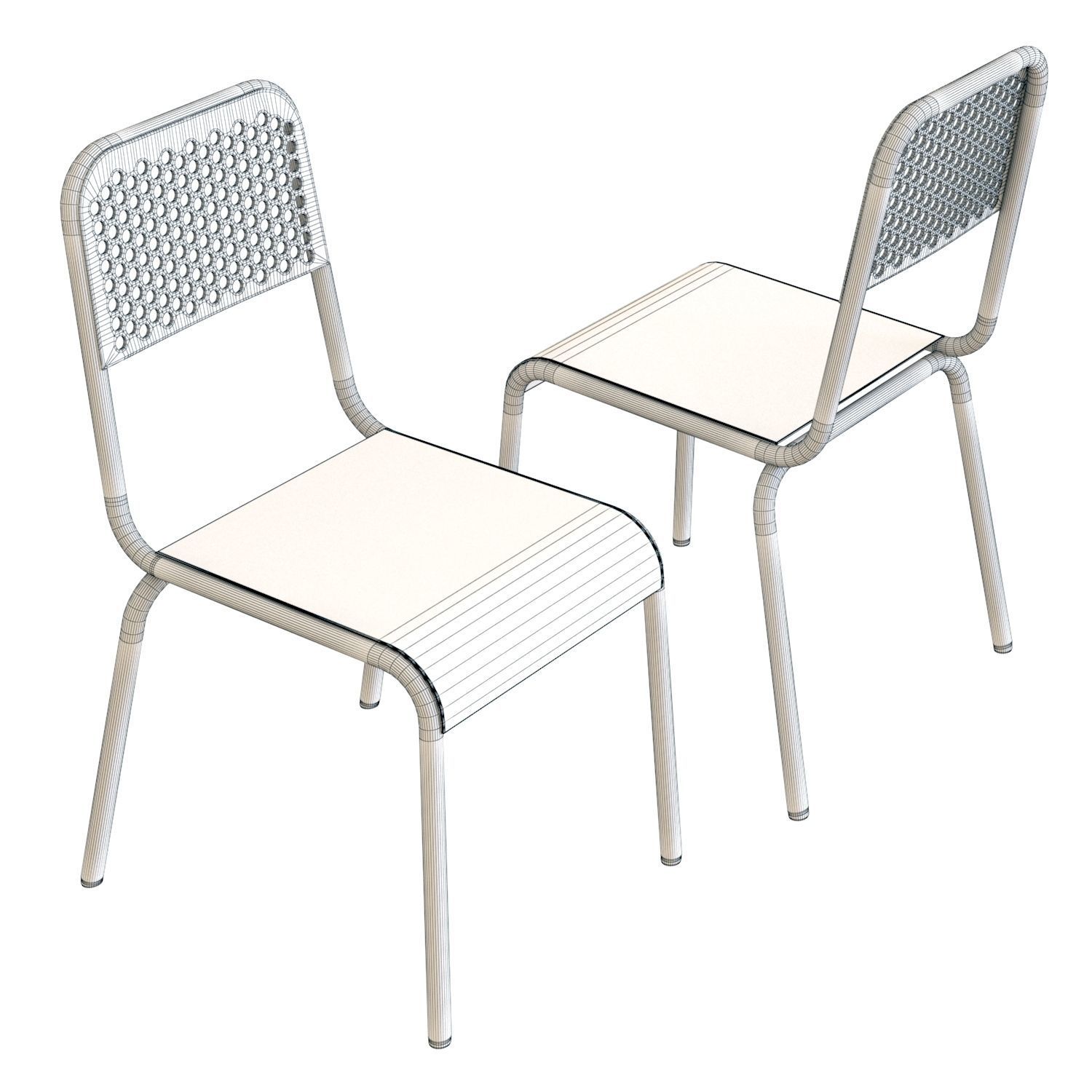 Scavolini Nizza Dining Chair 3D model | CGTrader