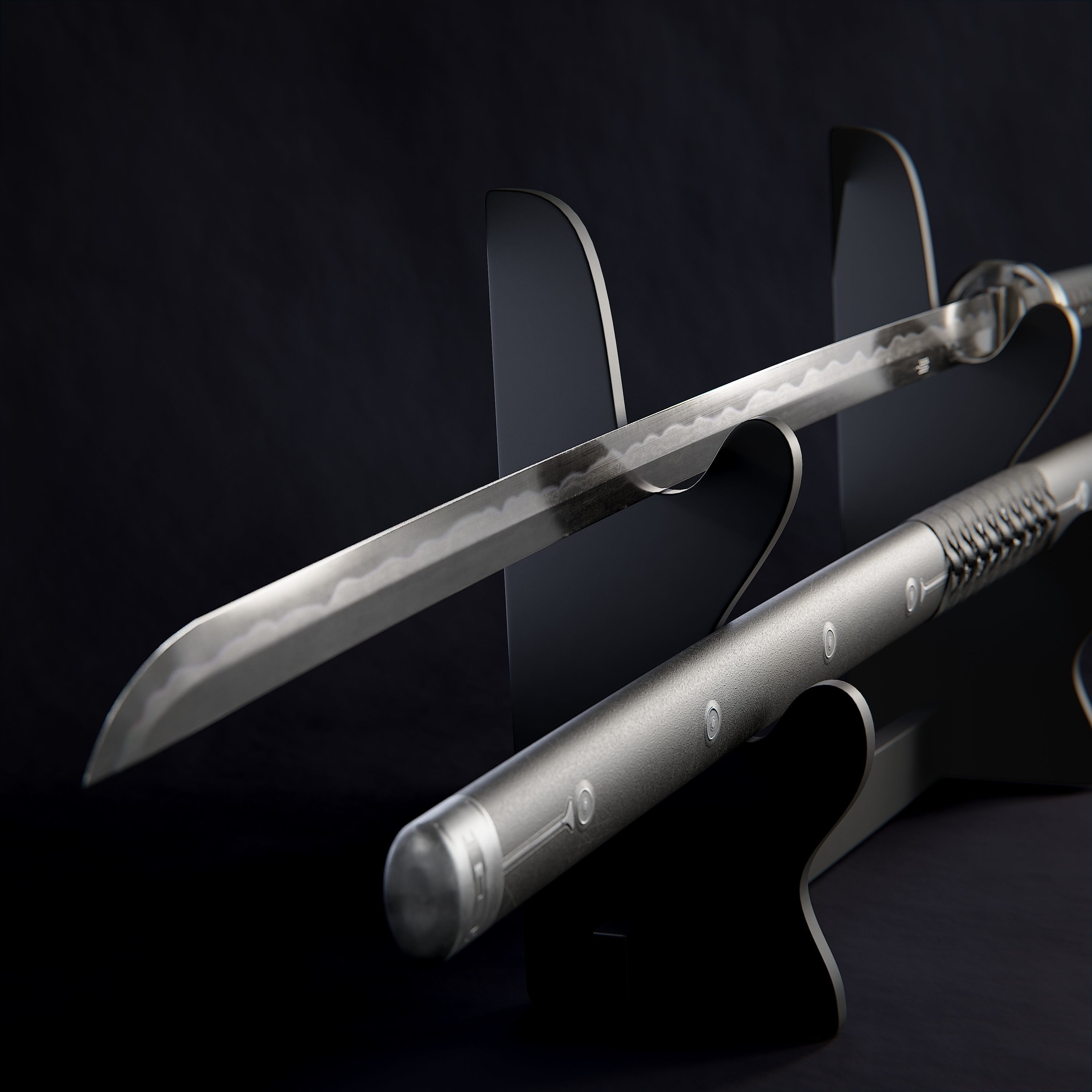 3D model Katana Sword Sci Fi Design VR / AR / low-poly | CGTrader
