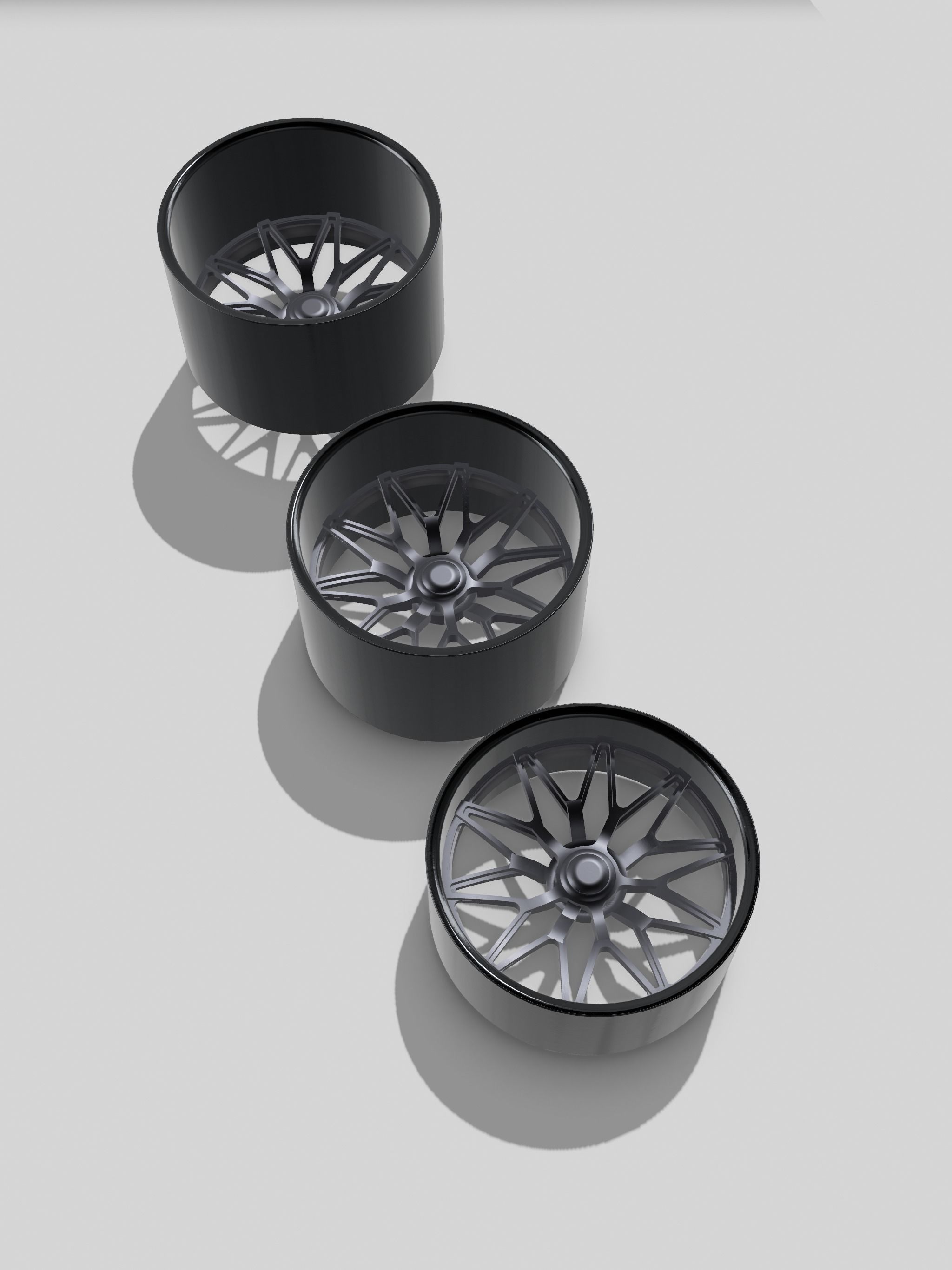 20inch Schott Clever Levers Wheels 3 offsets w Tires 3D model 3D ...