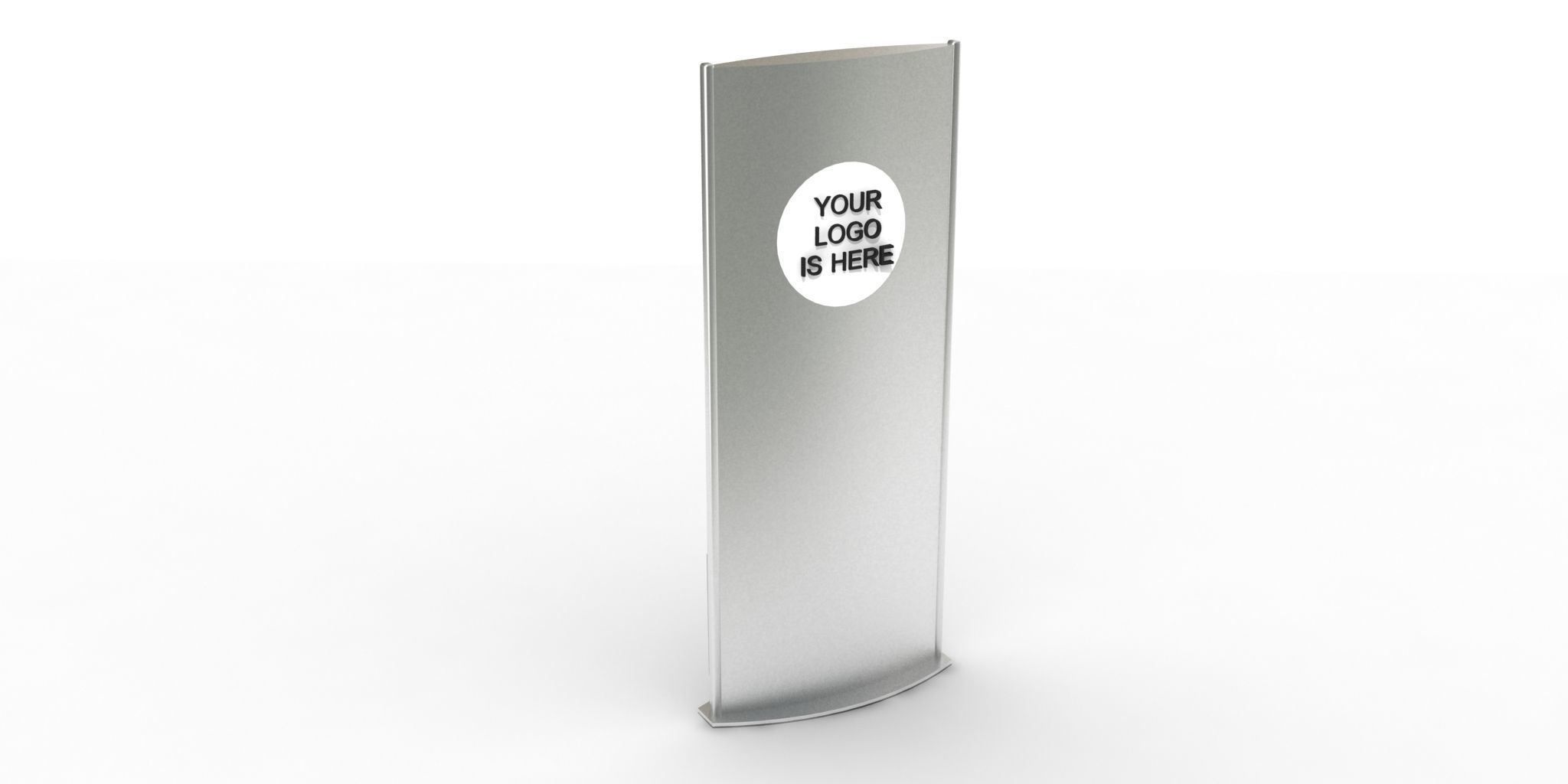 Chrome Signboard free 3D model | CGTrader