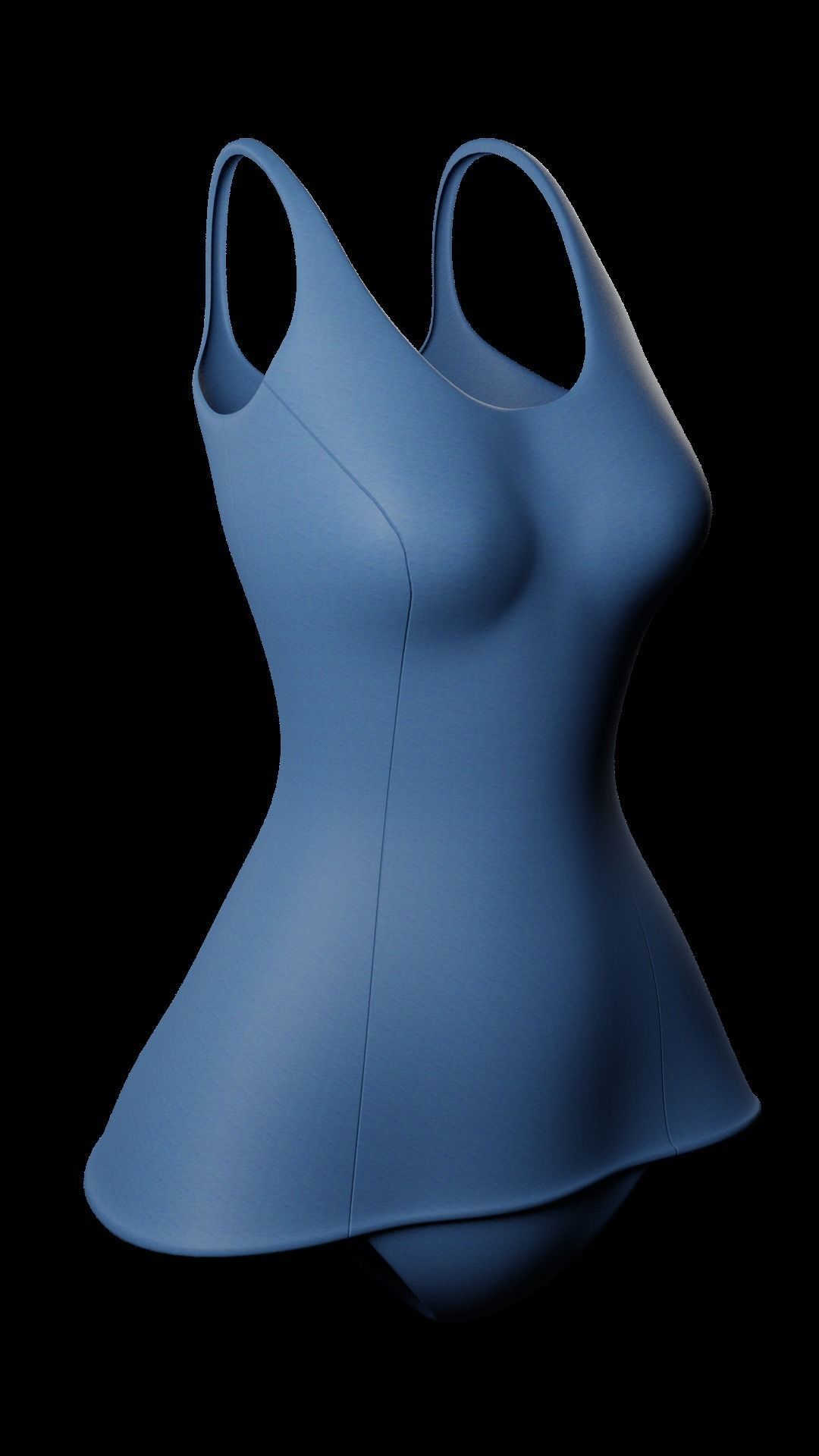 3d Model Basic Sukumizu One Piece Swimsuit Vr Ar Low Poly Cgtrader