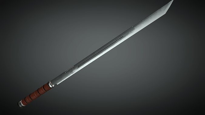 3D model Sword with wooden handle VR / AR / low-poly | CGTrader