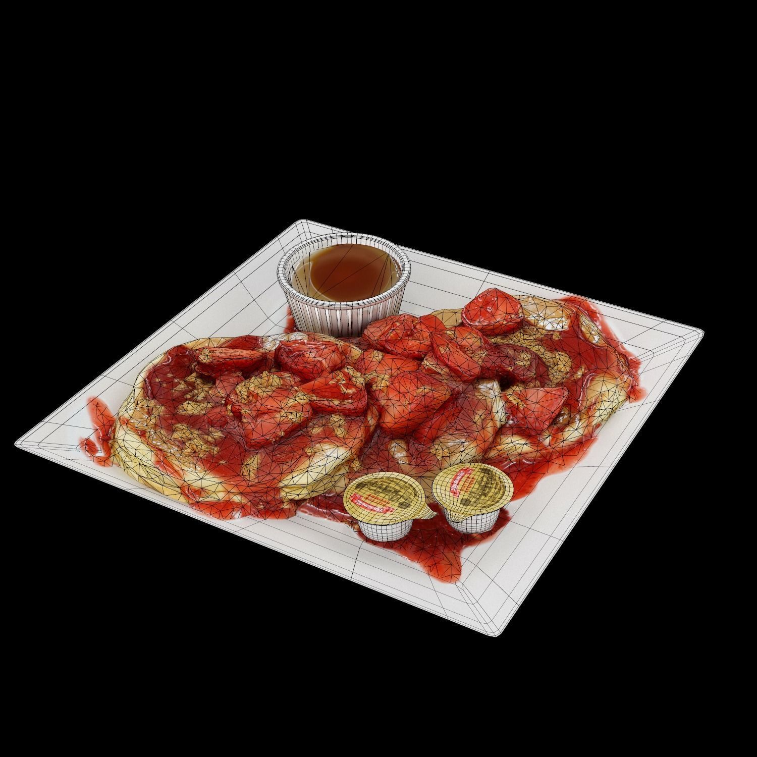 3D model Strawberry shortcake Pancakes VR / AR / low-poly | CGTrader