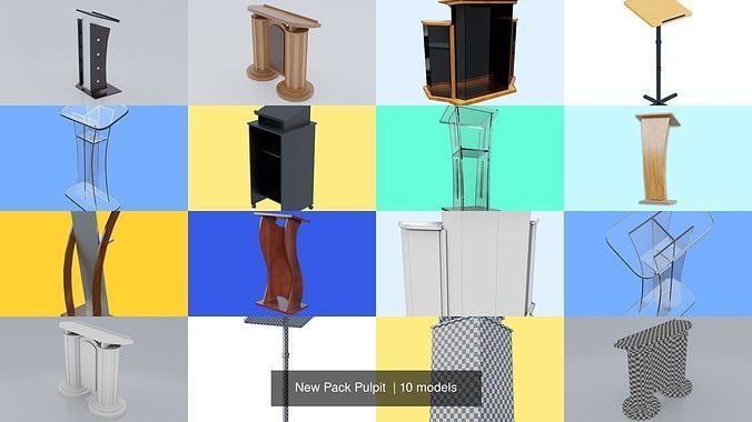New Pack Pulpit 3D Model Collection | CGTrader