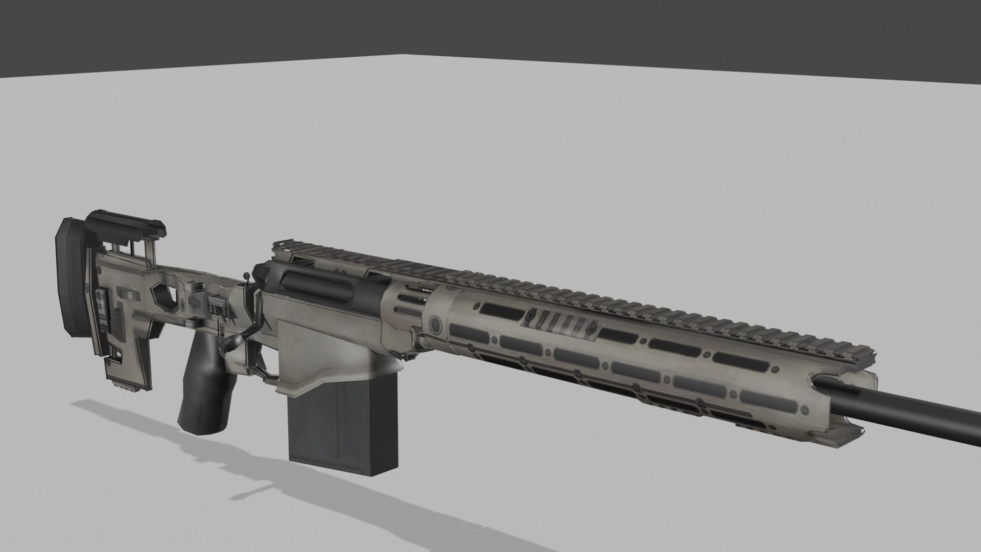3D model Remington Modular Sniper Rifle MSR VR / AR / low-poly | CGTrader