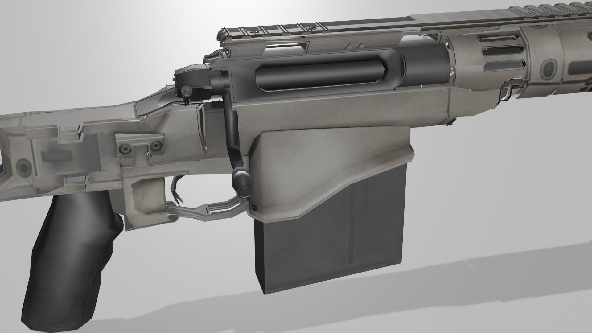 3D model Remington Modular Sniper Rifle MSR VR / AR / low-poly | CGTrader