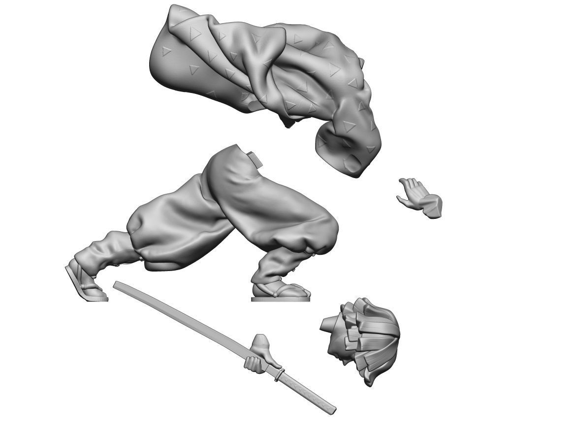 Zenitsu 3D model 3D printable | CGTrader