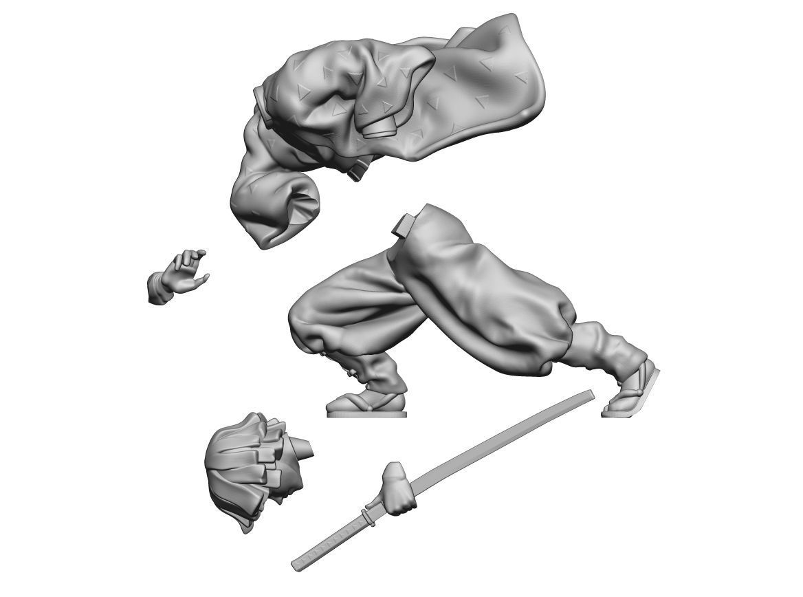 Zenitsu 3D model 3D printable | CGTrader