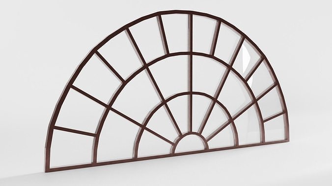 3D model Semicircular Industrial Window VR / AR / low-poly | CGTrader