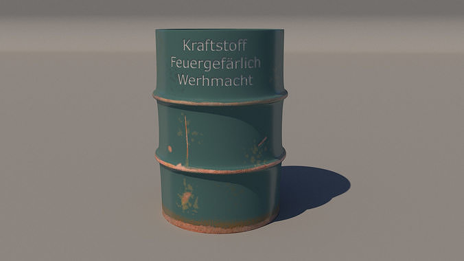 German WW2 Oil Barrel 3D model | CGTrader