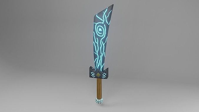3D model Stones sword VR / AR / low-poly | CGTrader
