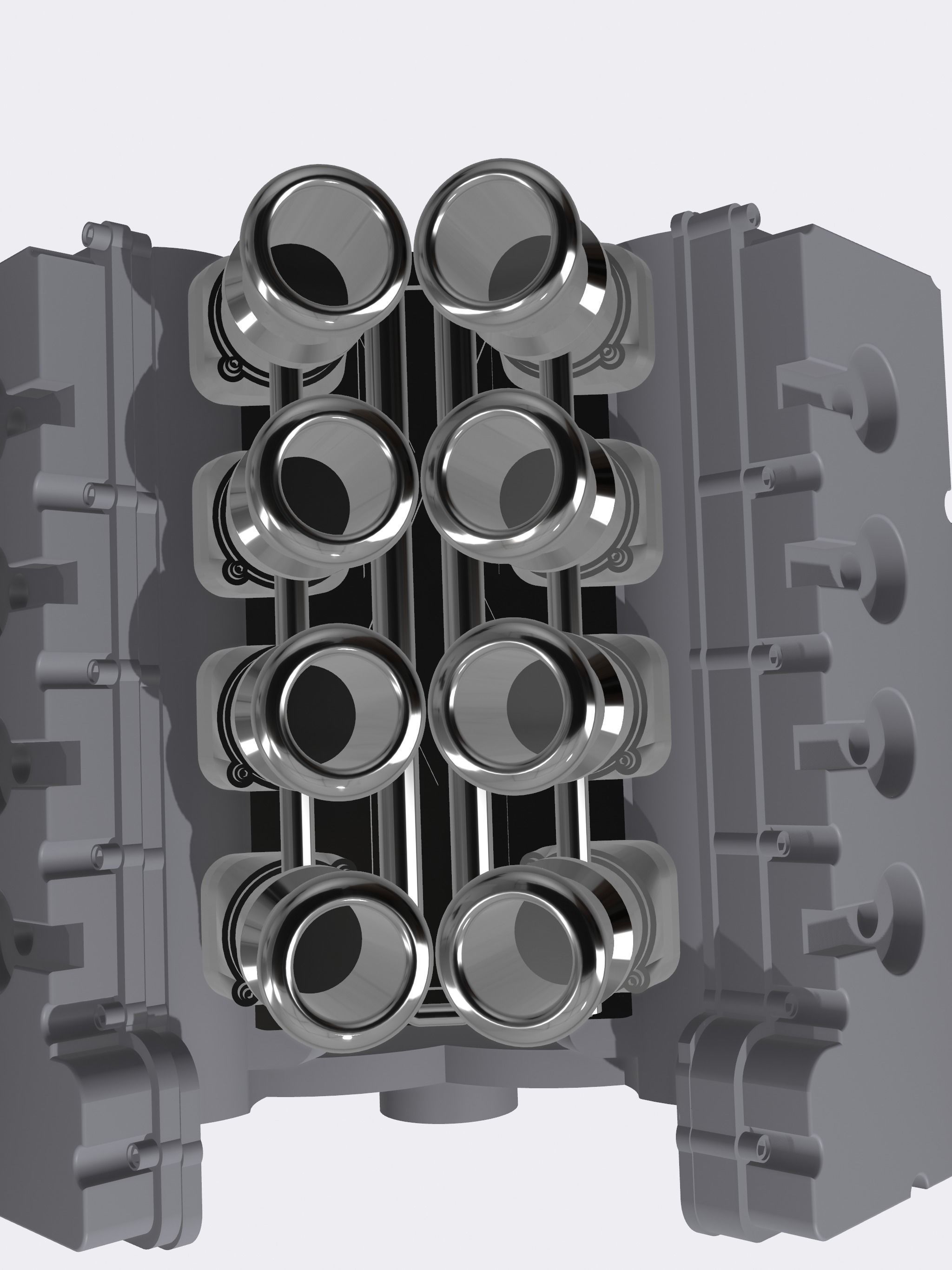 MMR Billet Coyote X Engine 5 Configs 3D model 3D printable | CGTrader