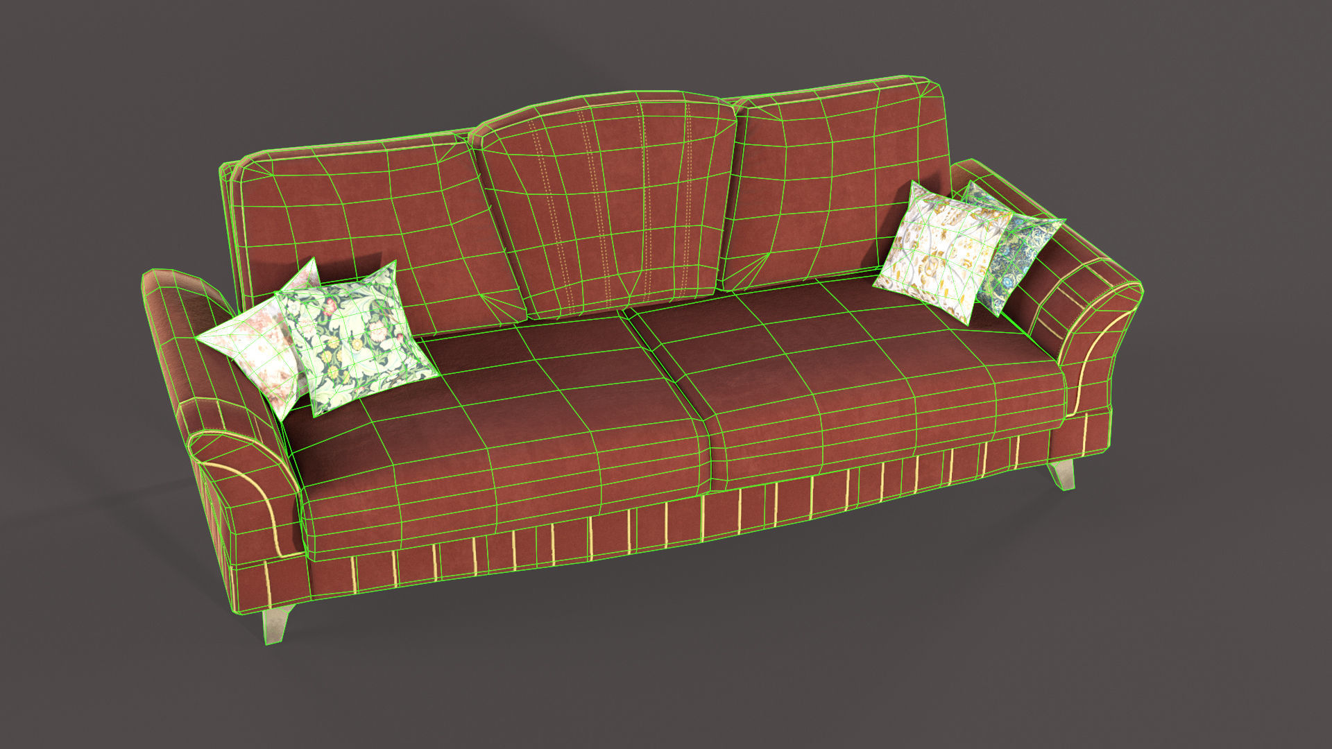 3D model Low-Poly Sofas VR / AR / low-poly | CGTrader