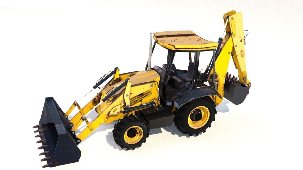 JCB Digger 3D model | CGTrader
