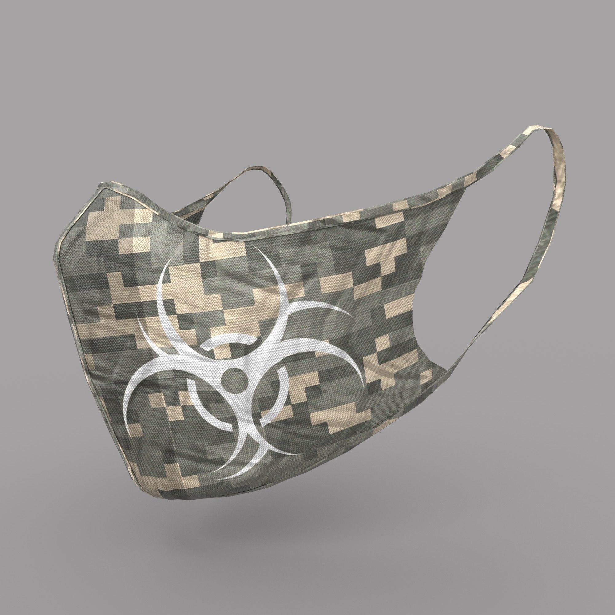 3D model Protective face mask game model kit VR / AR / low-poly | CGTrader