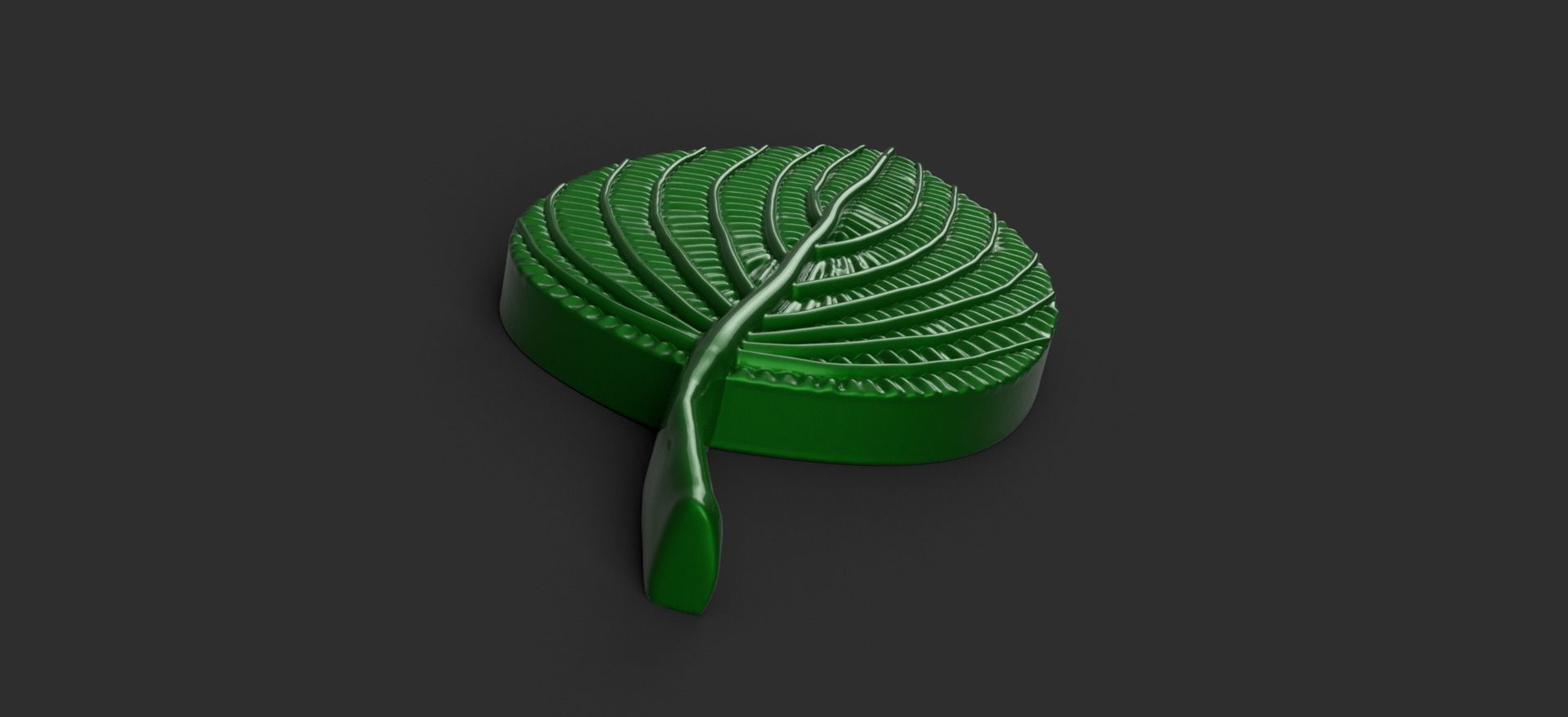 Green Leaf 3D model 3D printable | CGTrader