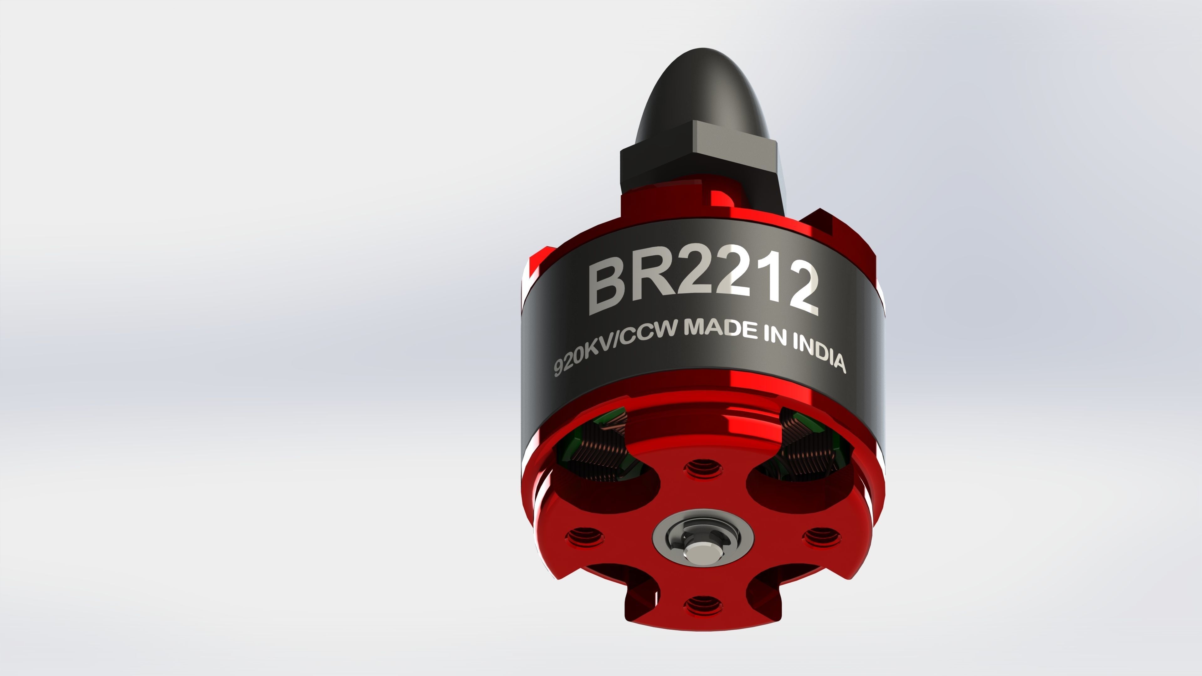 Brushless DC Motor With 1045 Propellers 3D model animated rigged | CGTrader