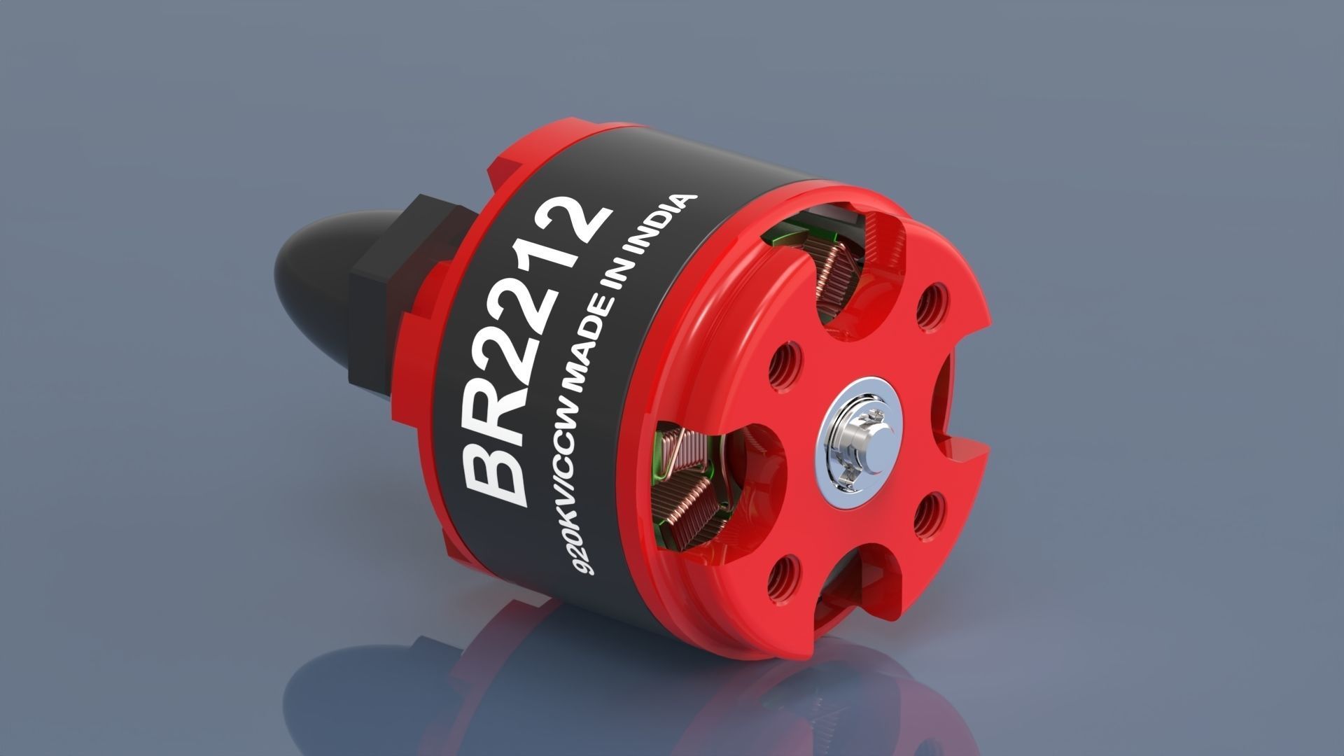 Brushless DC Motor With 1045 Propellers 3D model animated rigged | CGTrader