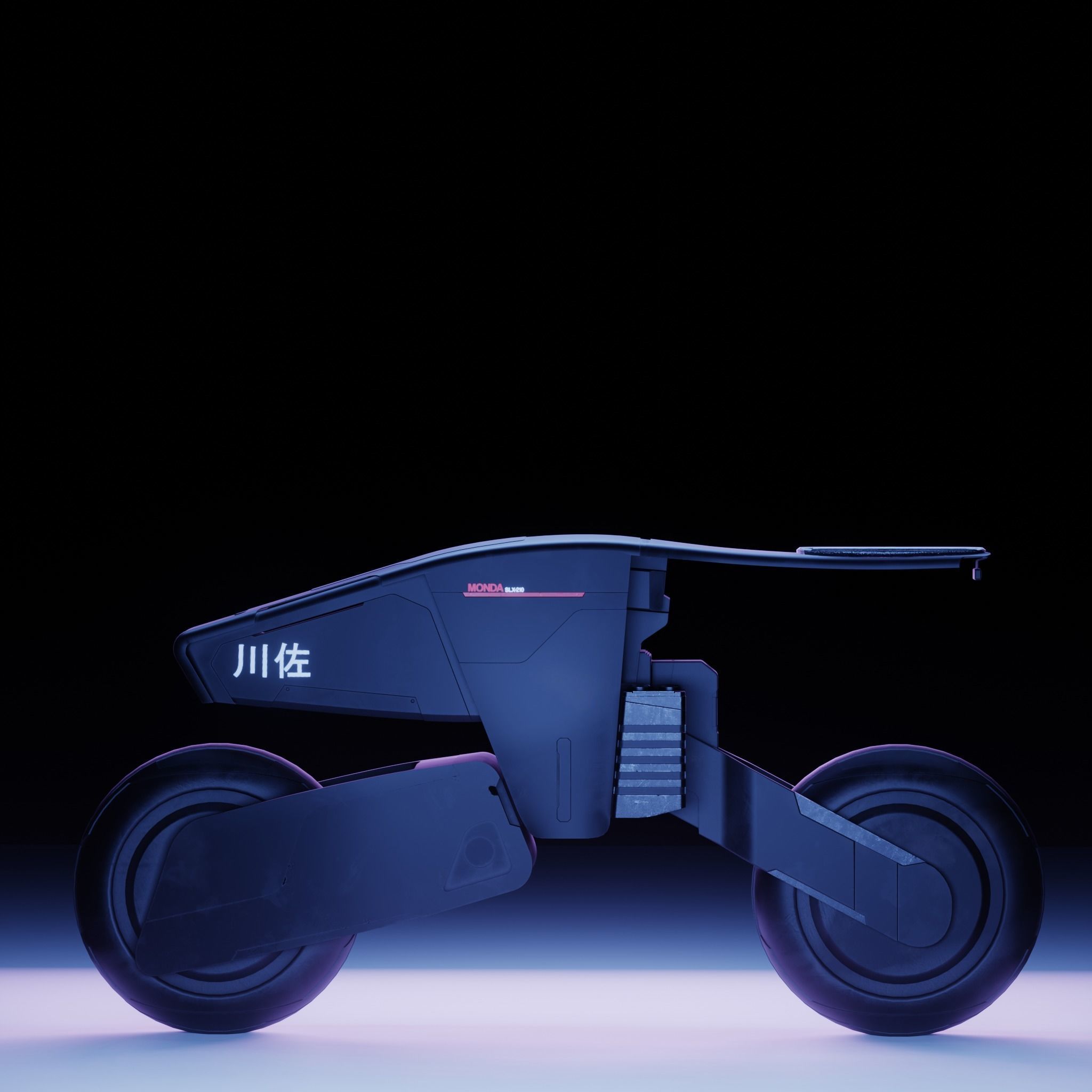 Cyberpunk Motorcycle Concept Design 3D model | CGTrader