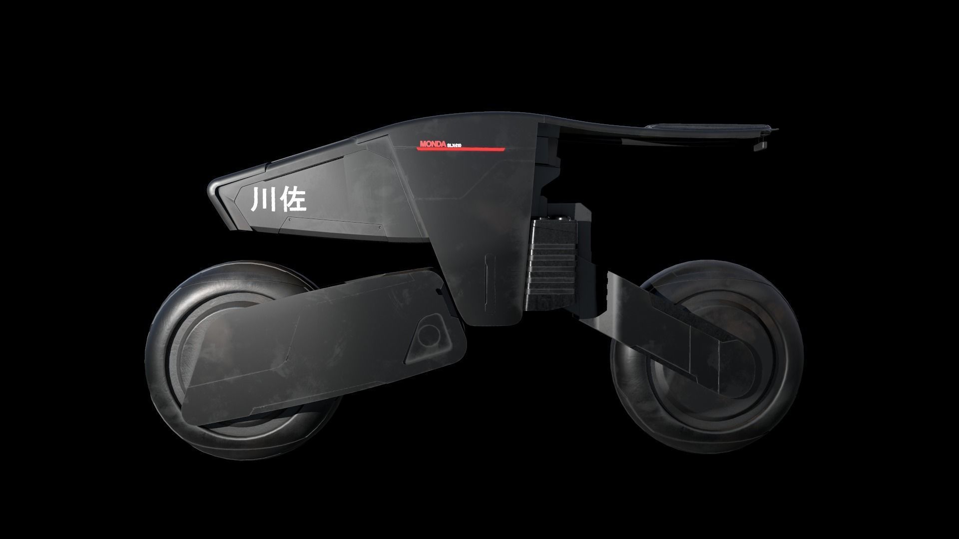 Cyberpunk Motorcycle Concept Design 3D model | CGTrader