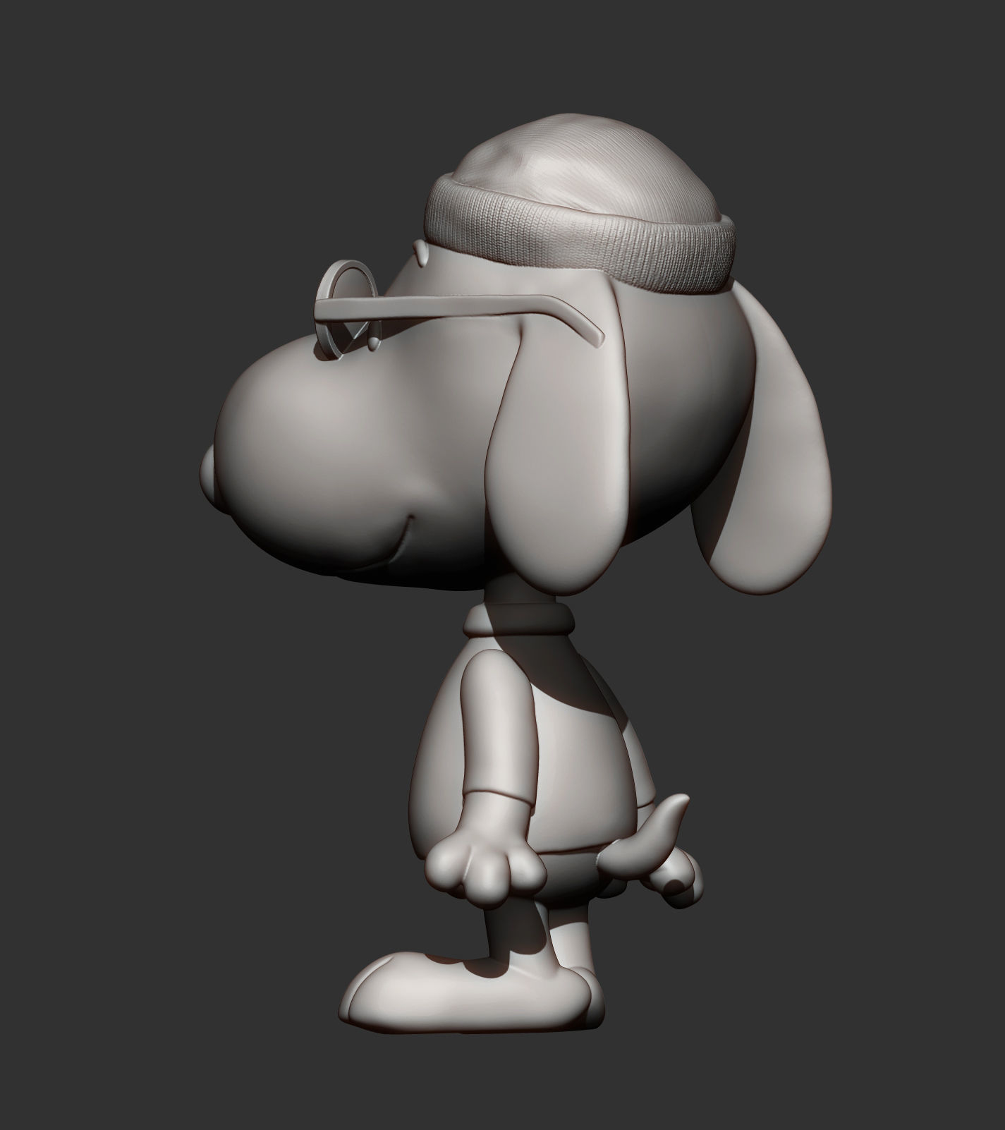 Snoopy 3D model 3D printable | CGTrader