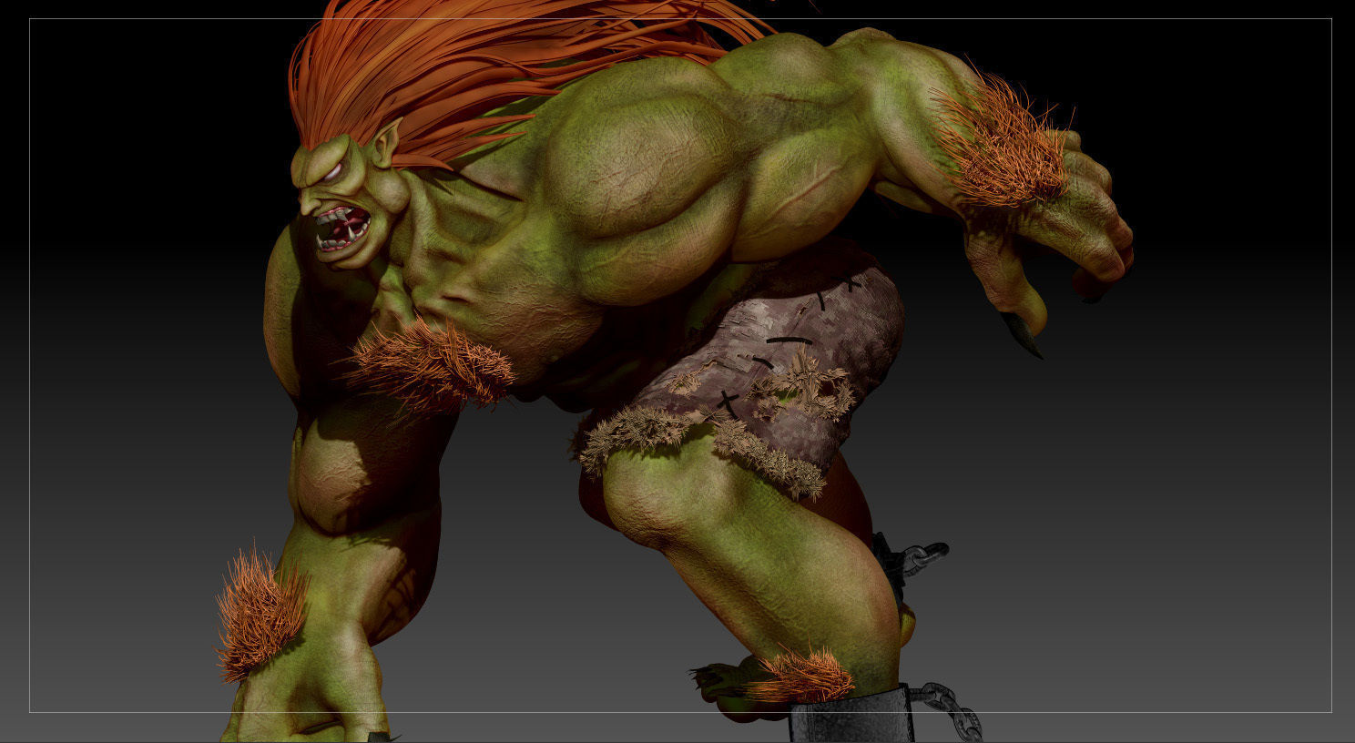 Blanka Street Fighters 3D model | CGTrader