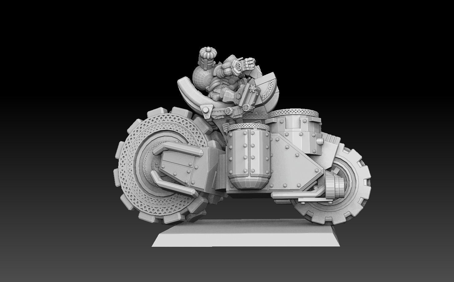 Panzer Bike Dwarf Version 3D model 3D printable | CGTrader