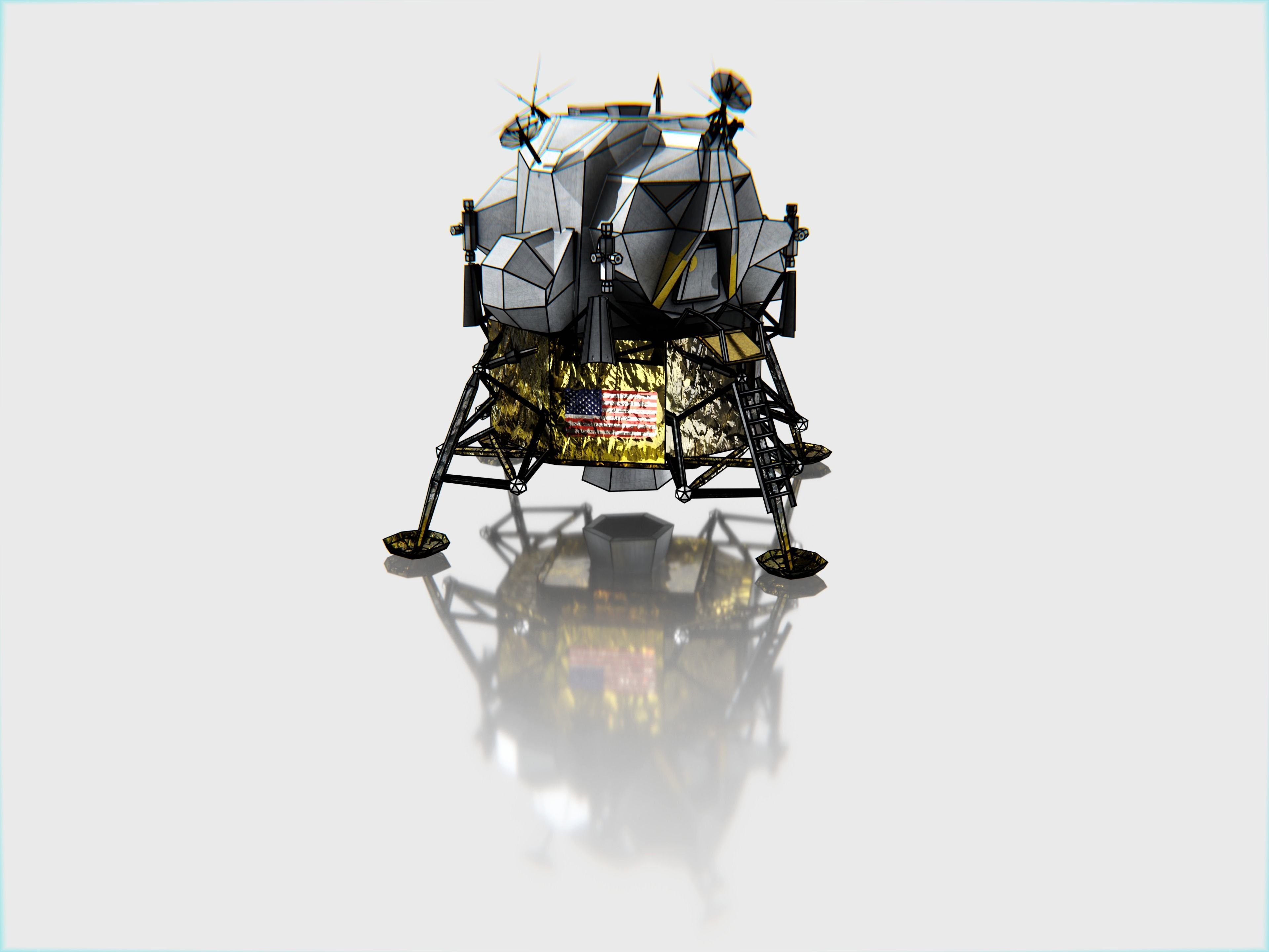 3D model Apollo Landing Module - Apollo 11 VR / AR / low-poly | CGTrader