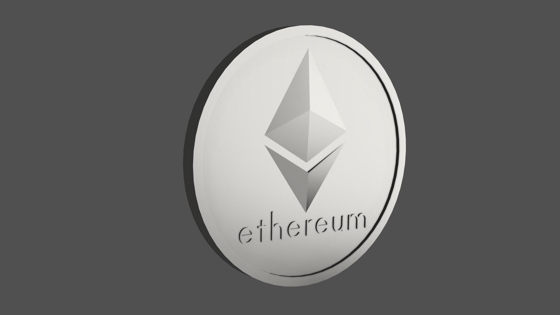 Ethereum Coin 3d Model - Ethereum STL 3d Print 3D model 3D printable ...