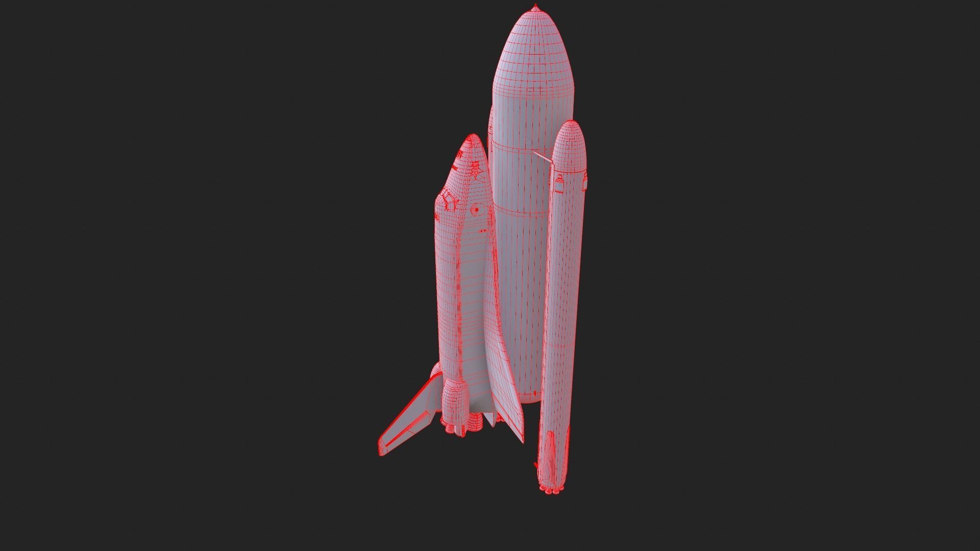 3D model NASA Endeavour Space Shuttle with Space Tank and Falcon Rocket ...