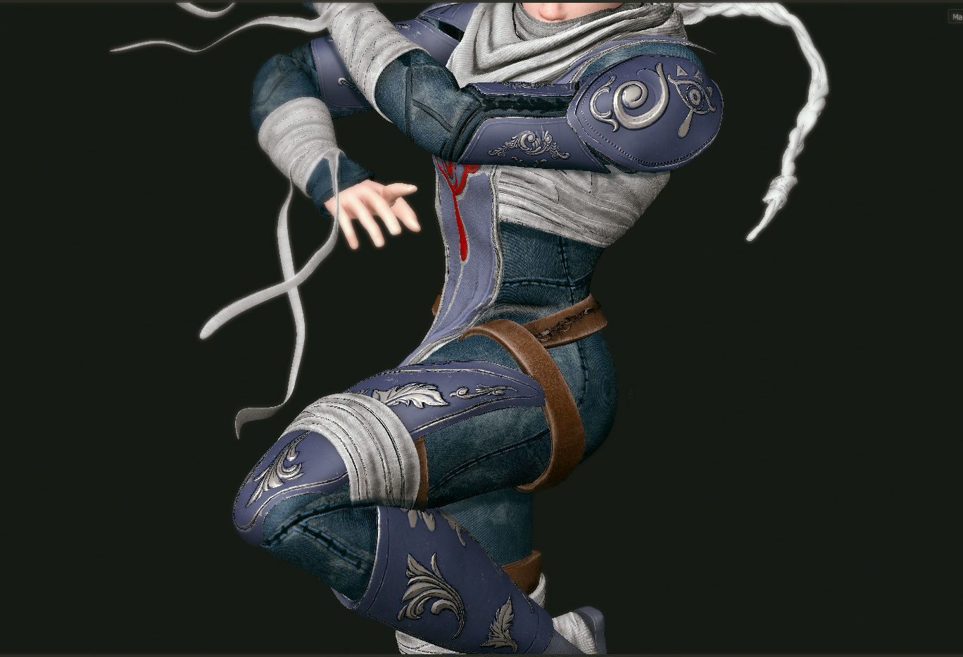 Sheik woman in armor 3D model | CGTrader