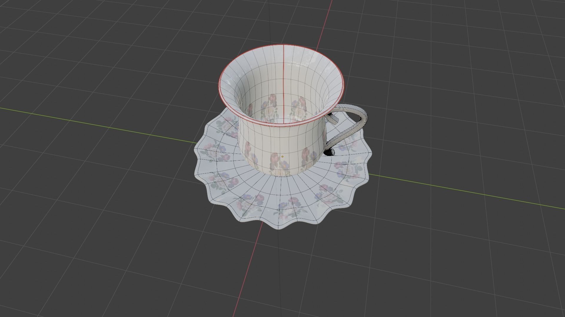 Teacup cup and saucer 3D model | CGTrader