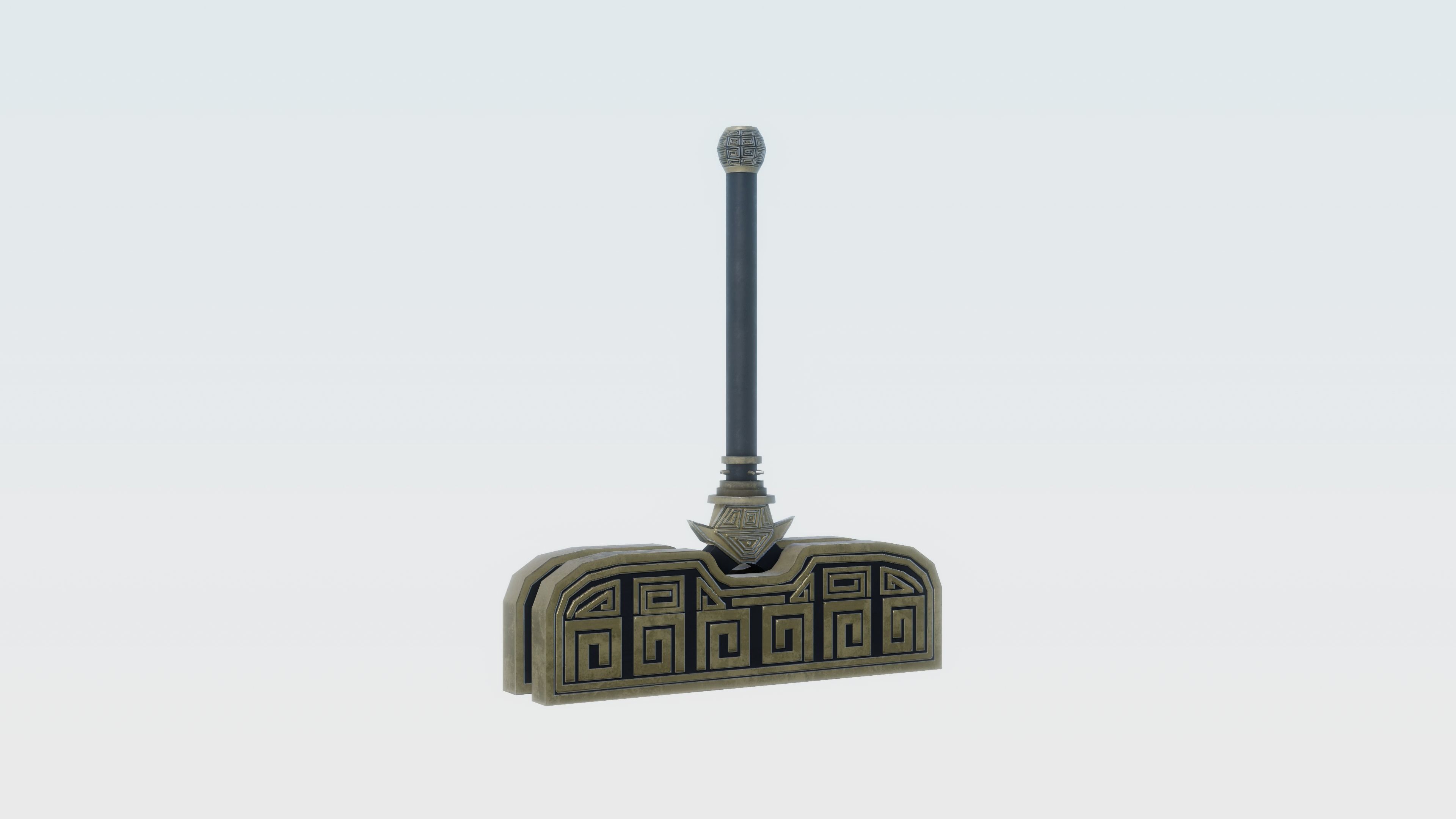 3D model Medieval Levers and Gears VR / AR / low-poly rigged animated ...