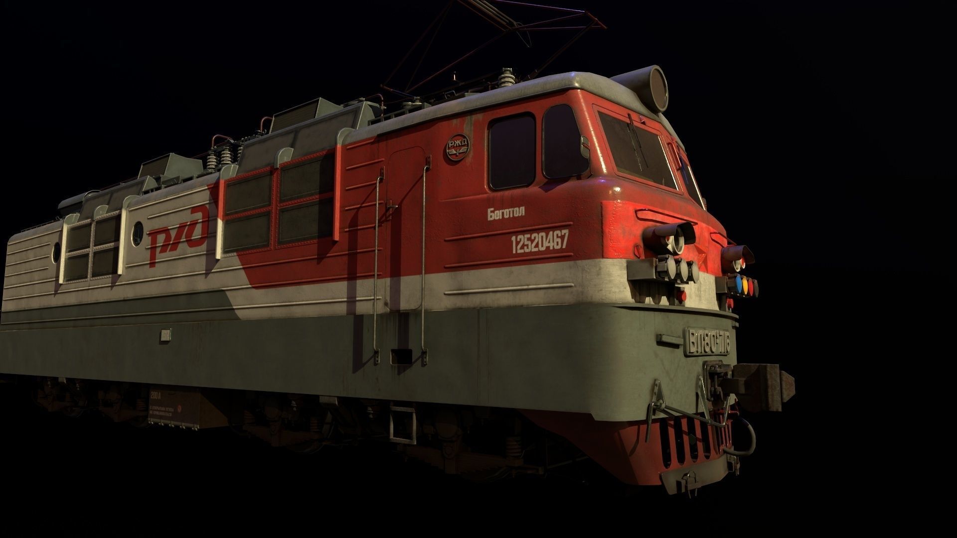 3D model Soviet electric locomotive VL80S-716 VR / AR / low-poly | CGTrader