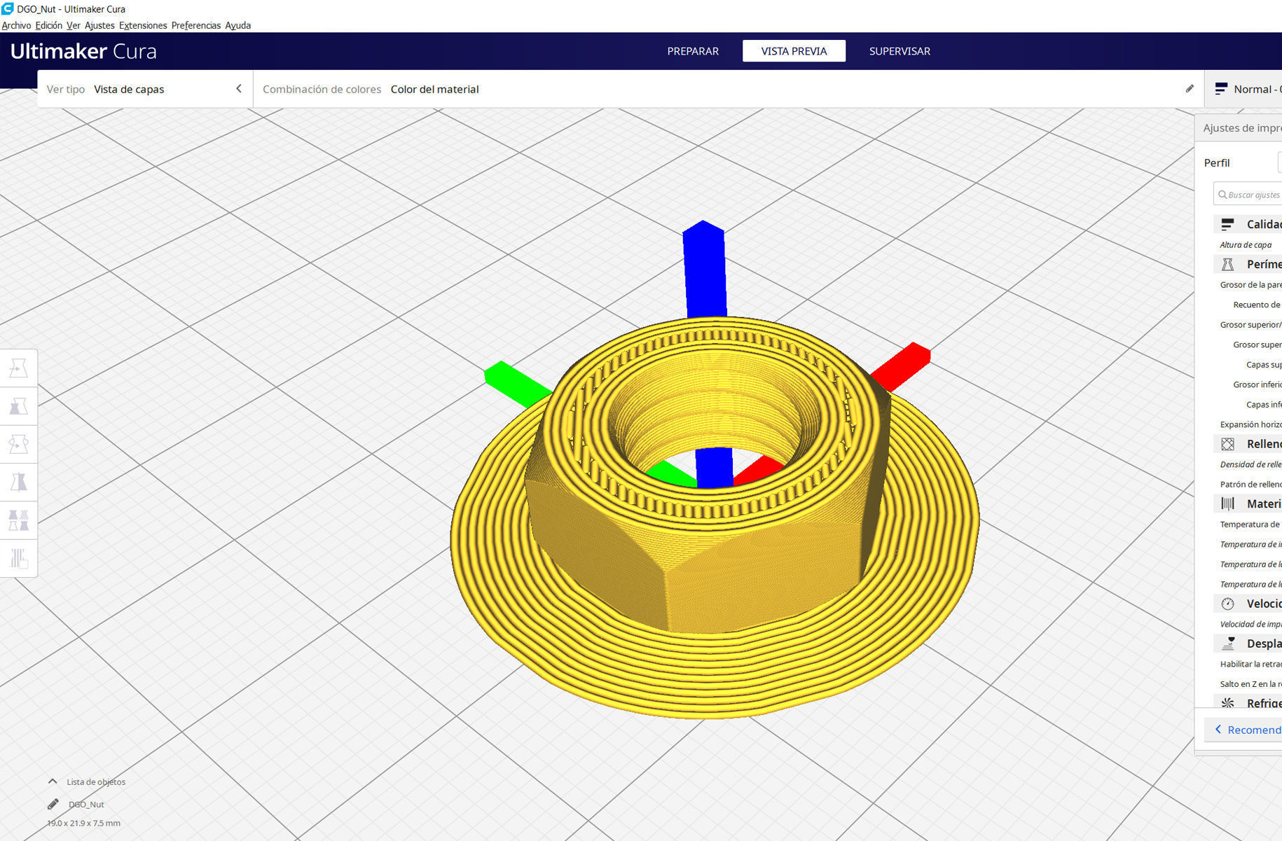 Screw and nut 3D model 3D printable | CGTrader