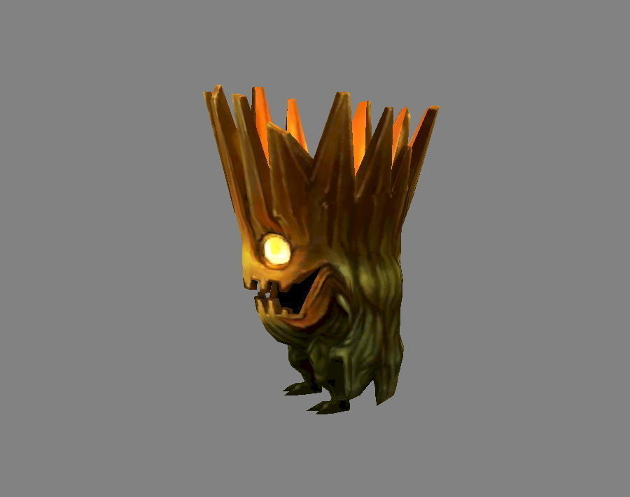 3D model Cartoon Dryad - tree demon VR / AR / low-poly | CGTrader