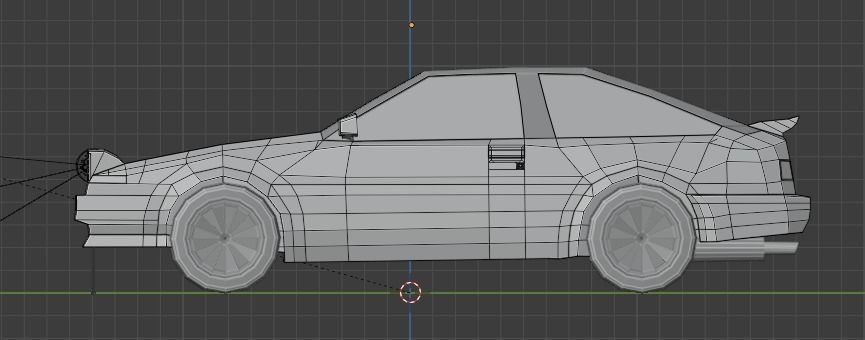 3D model Lowpoly car Toyota AE86 Trueno VR / AR / low-poly | CGTrader
