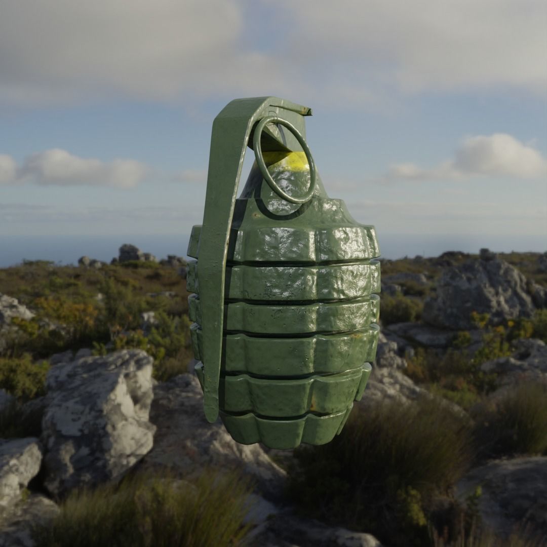 3D model F-1 Grenade Low-poly 3D model VR / AR / low-poly | CGTrader