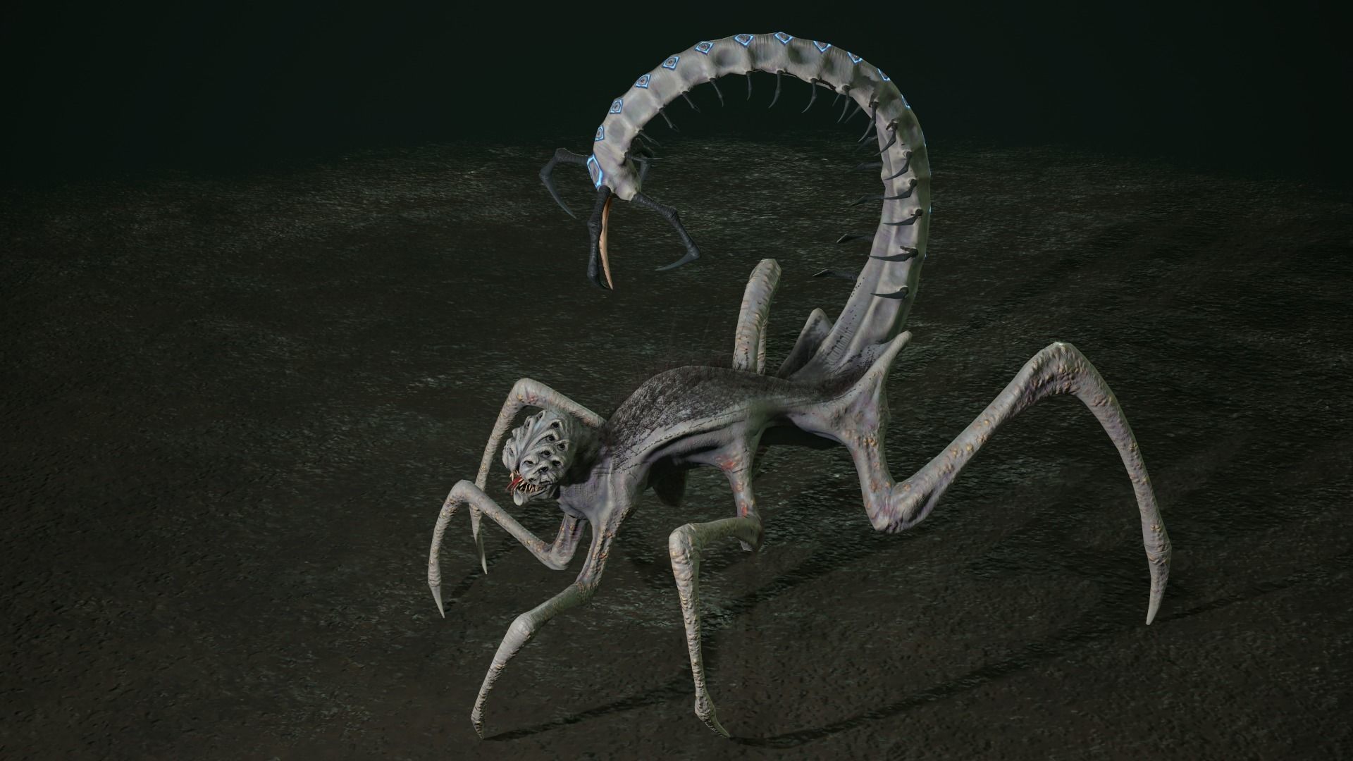 3D model Alien Scorpion VR / AR / low-poly animated | CGTrader