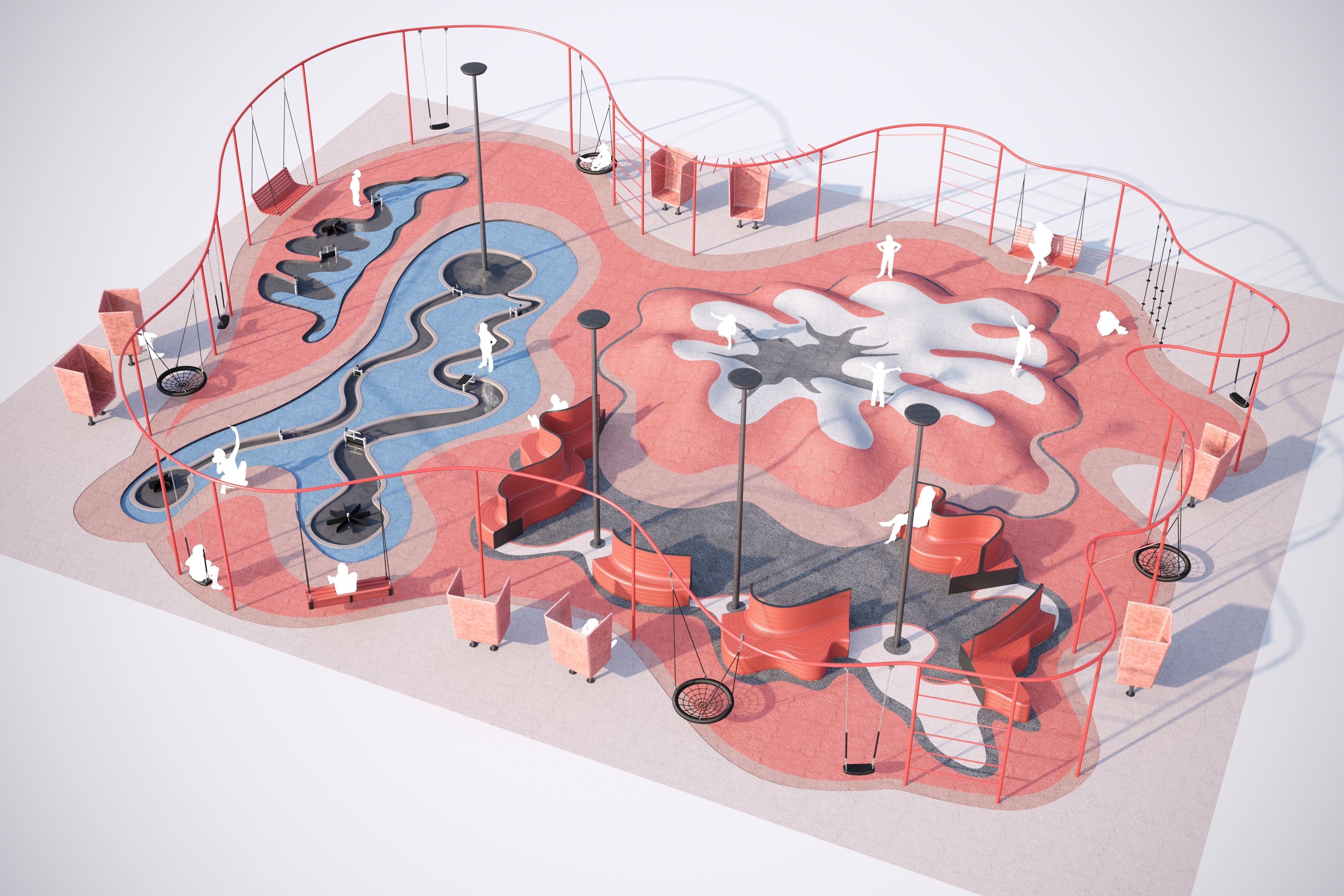 Modern playground 7 3D model | CGTrader